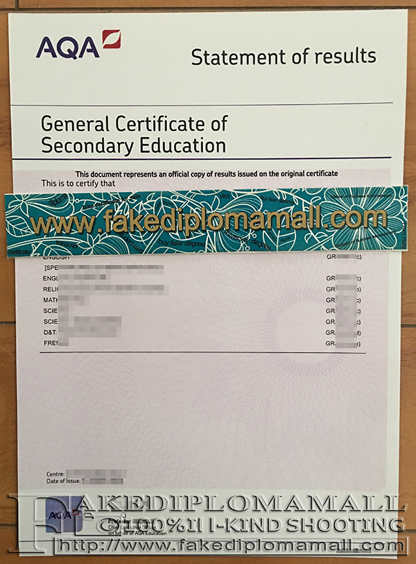 AQA GCSE Fake Certificate For Sale New Version Best Site To Buy Fake